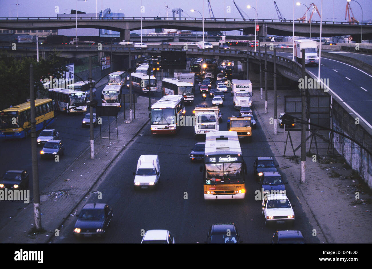 Traffic rush hour, Rio de Janeiro, Brazil, South America Stock Photo ...