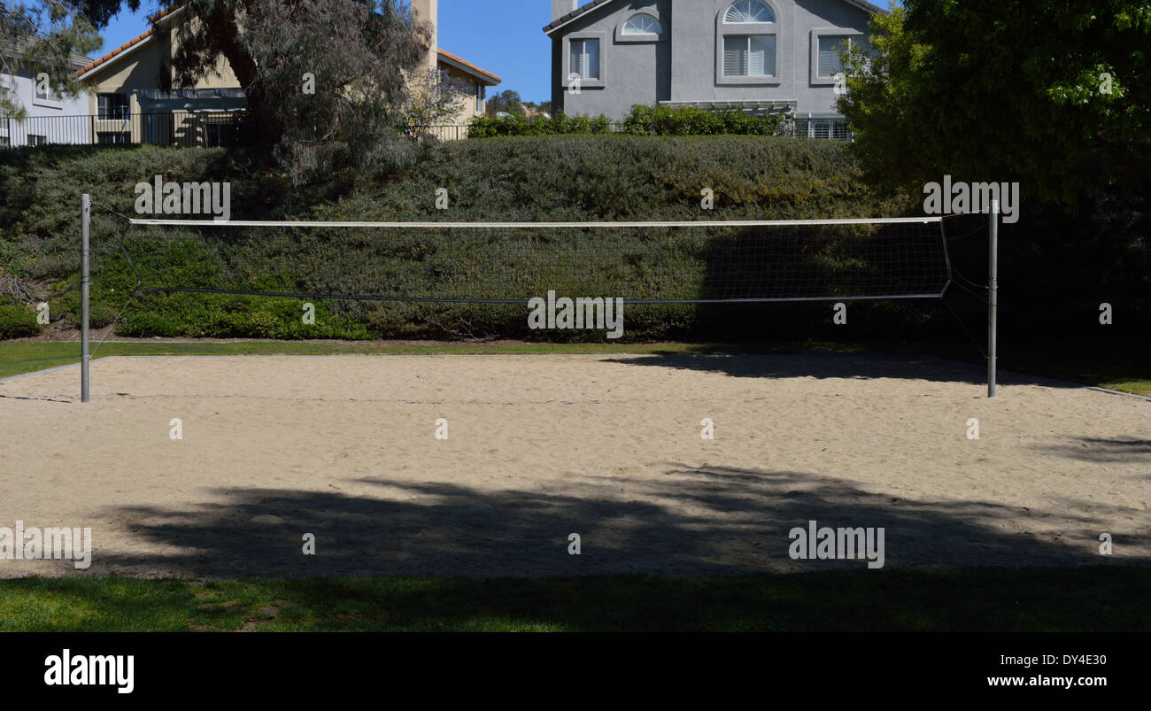 Beach Ball Court in Park Stock Photo - Alamy