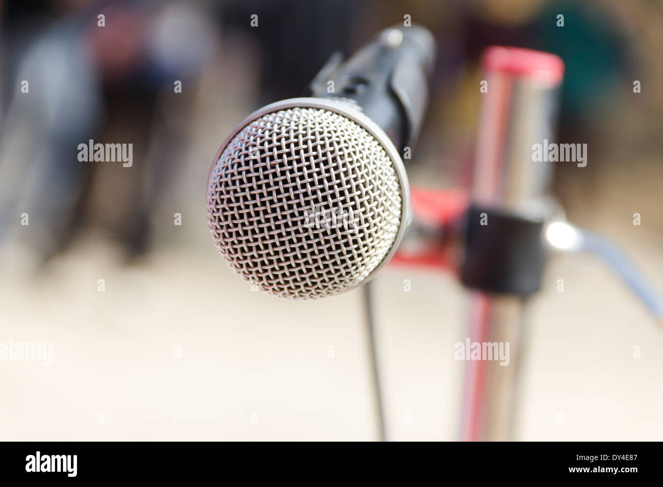 Still life of microphone Stock Photo - Alamy