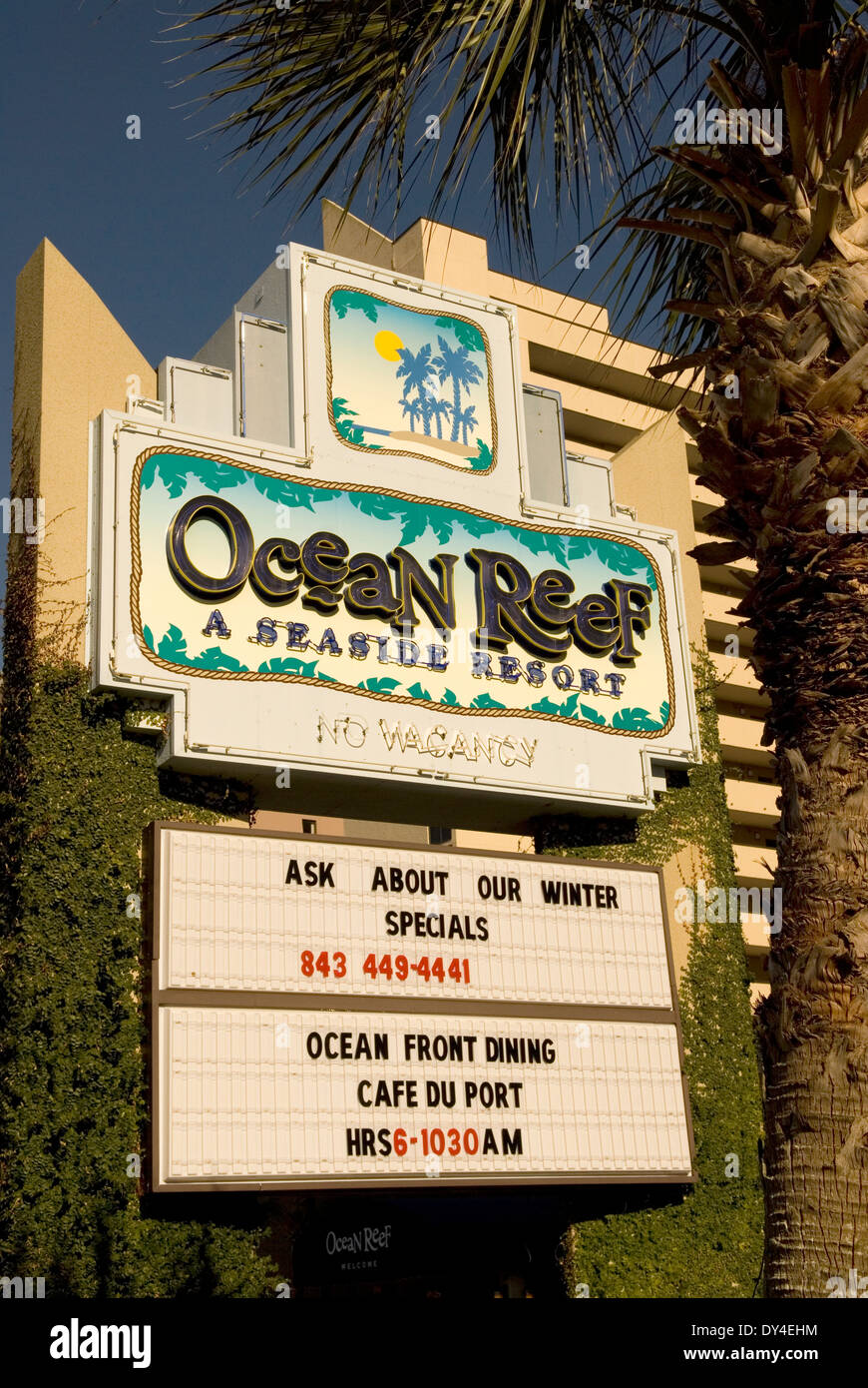 Ocean Reef Resort Sign Myrtle Beach South Carolina USA Stock Photo - Alamy