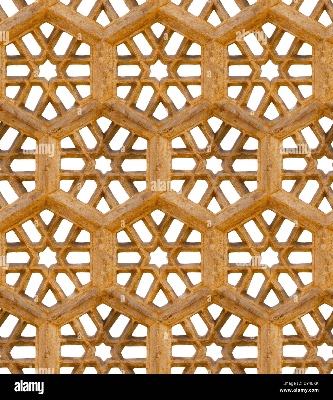 Seamless pattern. Ancient traditional ornament - brown sandstone grill ...