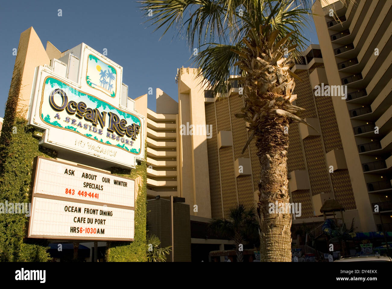 Ocean Reef Resort Sign Myrtle Beach SC USA Stock Photo - Alamy