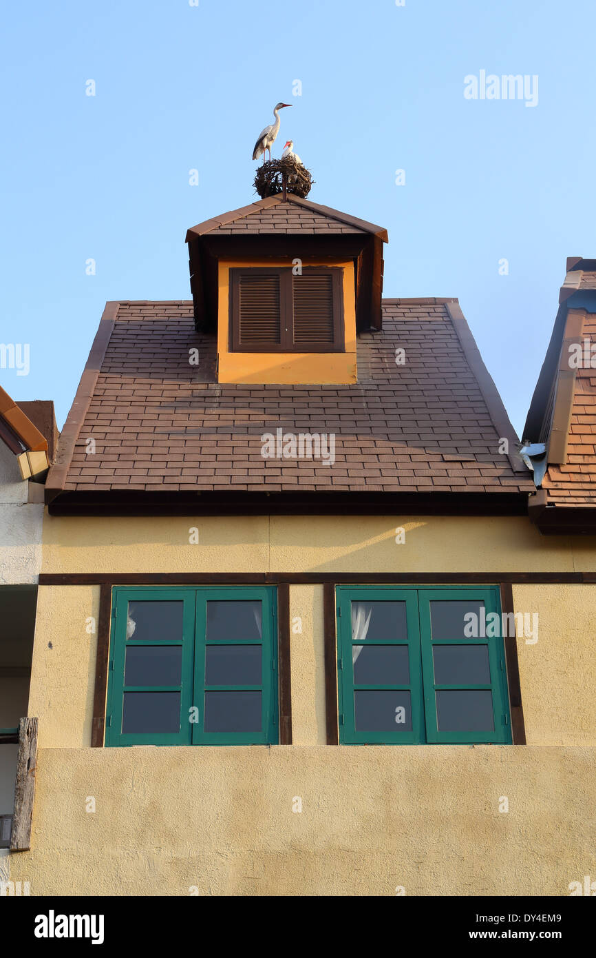 window in the building (vintage style Stock Photo - Alamy