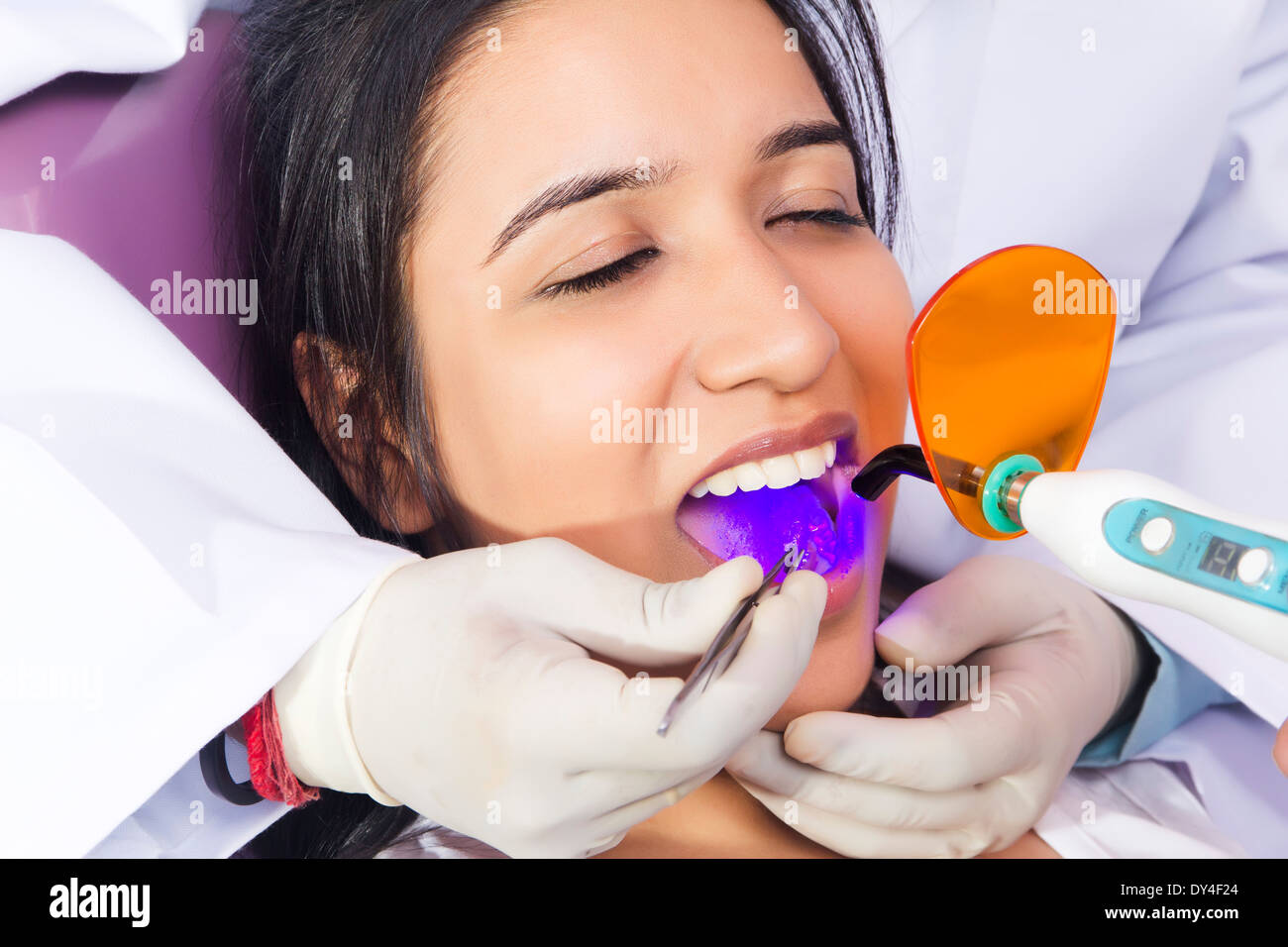 Closeup dental equipment checking hi-res stock photography and images ...