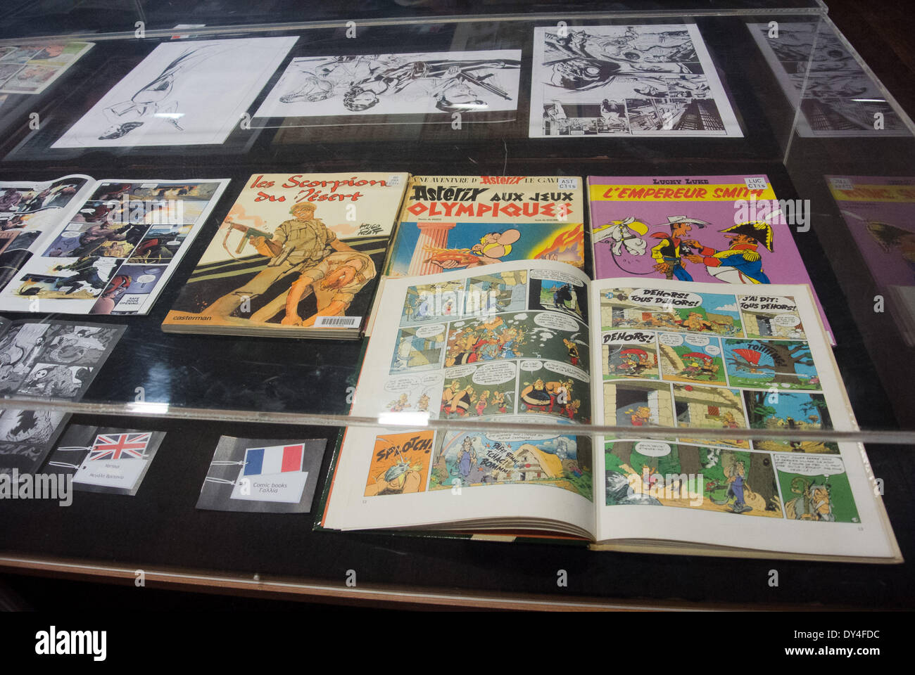 ATHENS,GREECE-APRIL 6: Older comics from various countrys are on ...