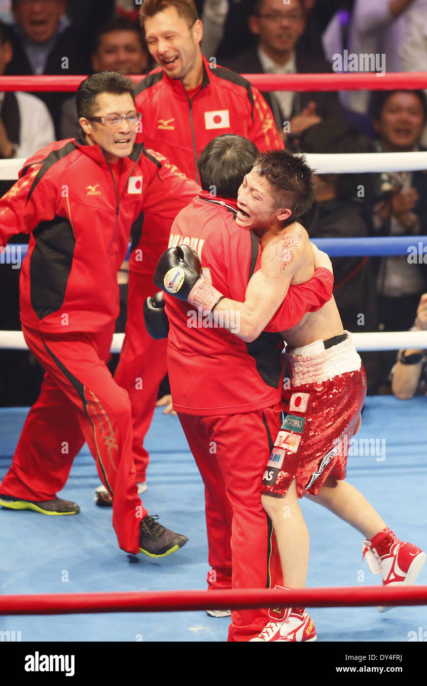 Ota-City General Gymnasium, Tokyo, Japan. 6th Apr, 2014. Naoya Inoue ...