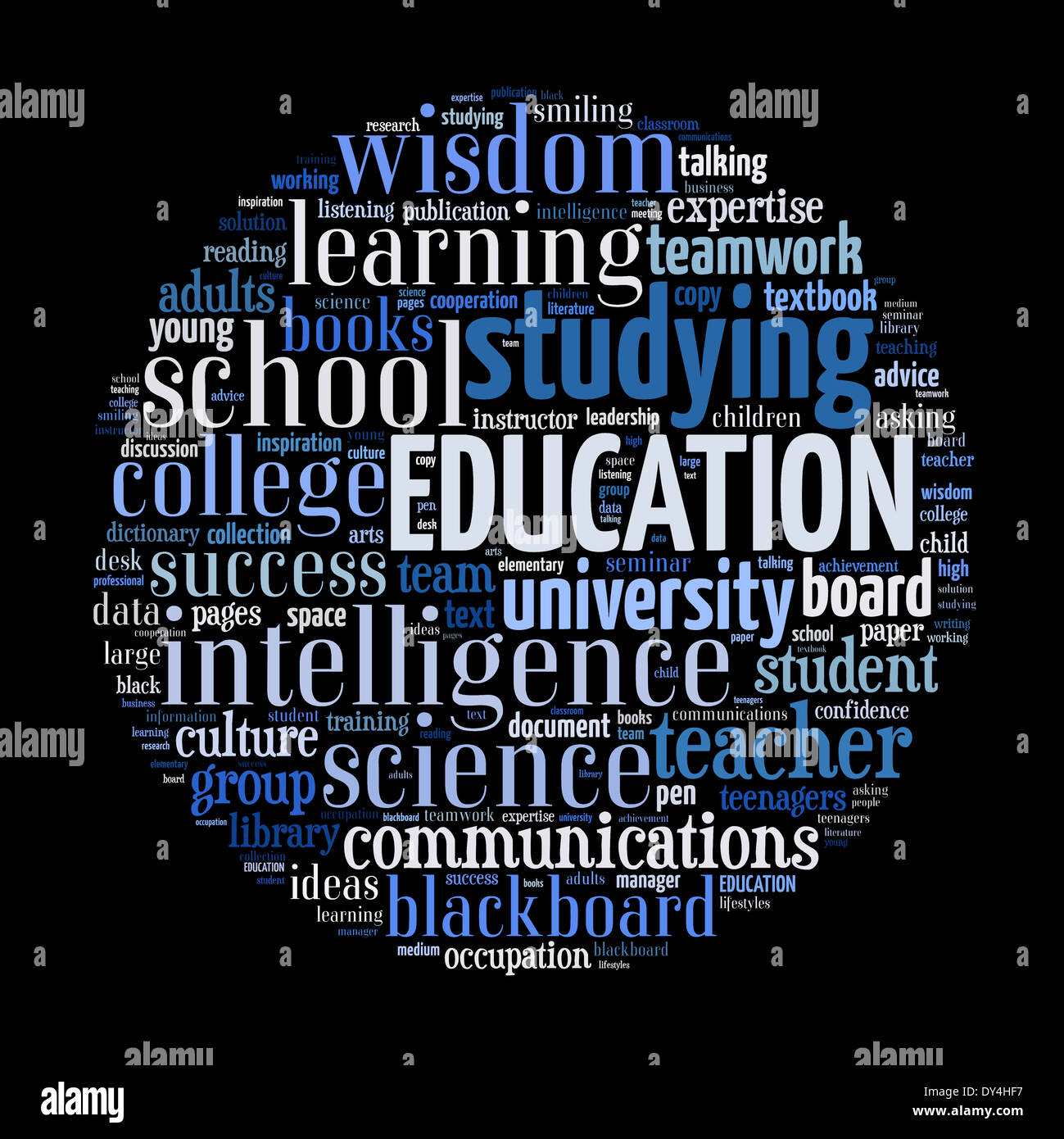 Education word cloud concept image Stock Photo - Alamy