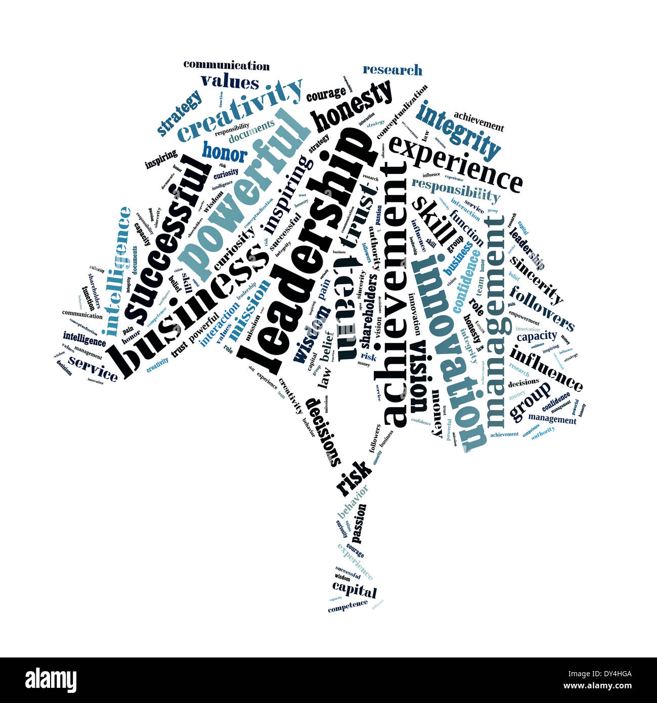 Leadership word cloud conceptual image Stock Photo - Alamy