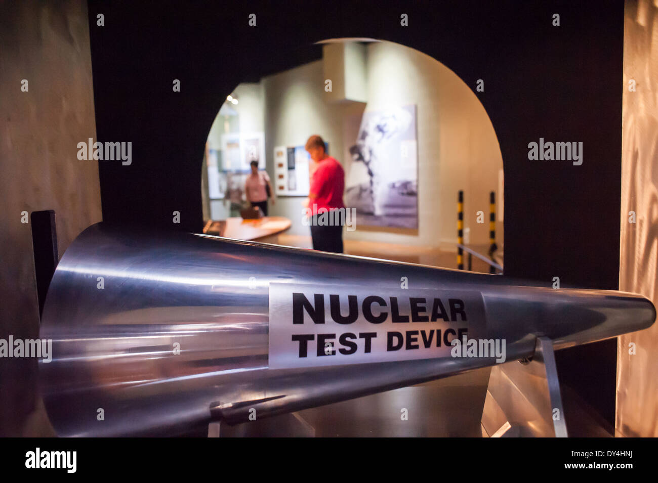 An exhibit inside the National Atomic Testing Museum in Las Vegas ...