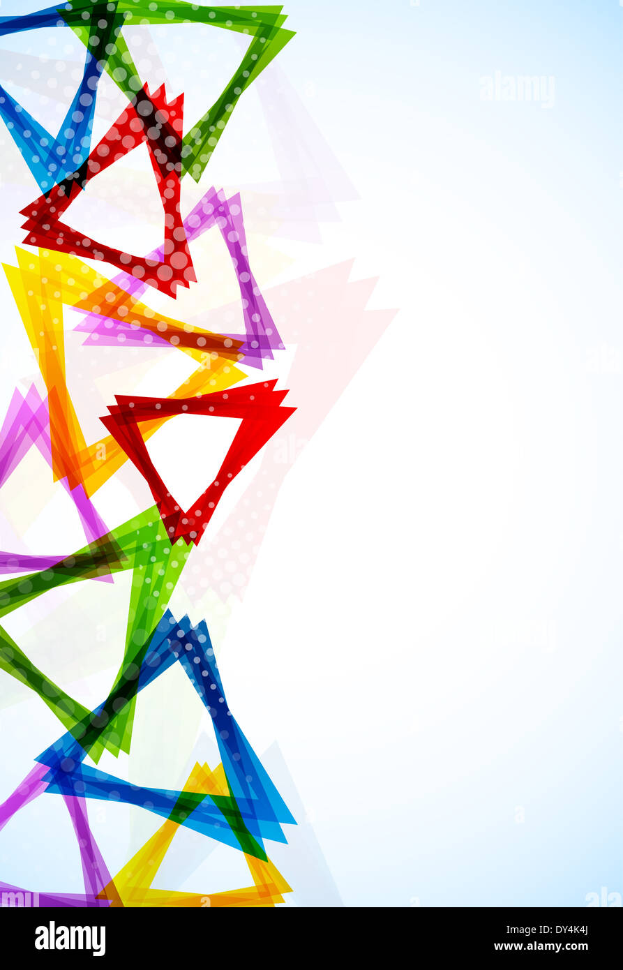 Bright background with triangles Stock Photo - Alamy