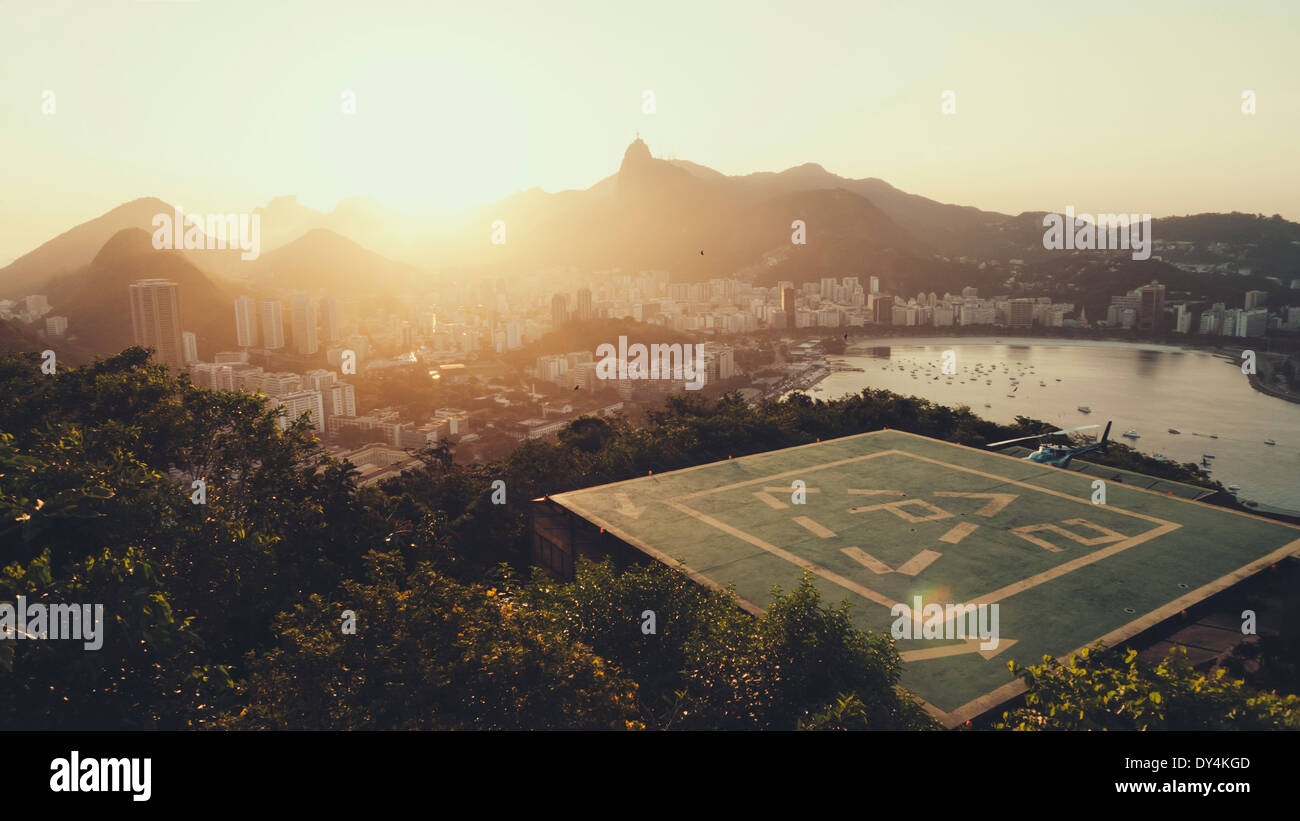 Sunset over Rio De Janeiro in the afternoon Stock Photo - Alamy
