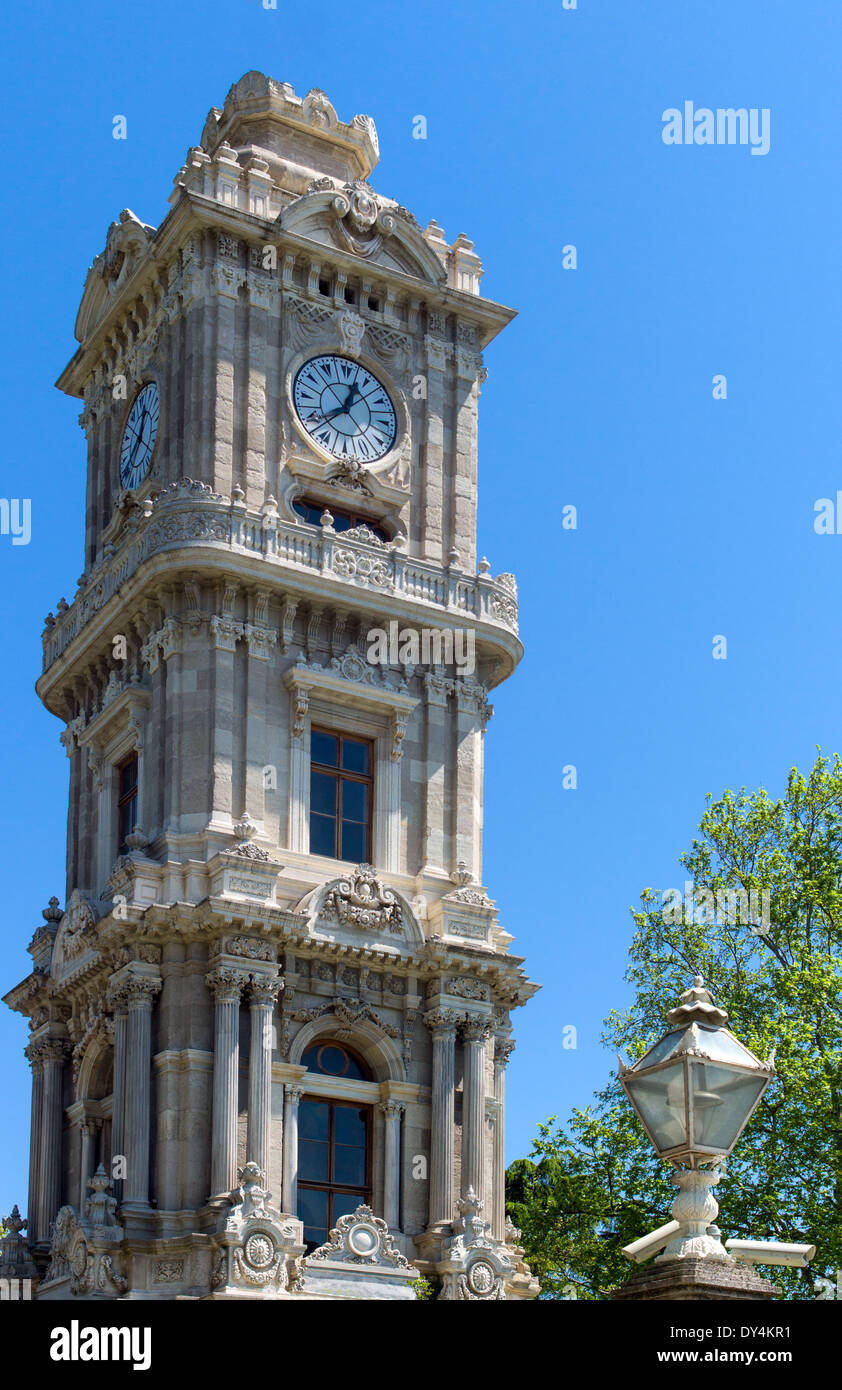 Istanbul, the clock tower of the Dolmabahce Palace Stock Photo - Alamy