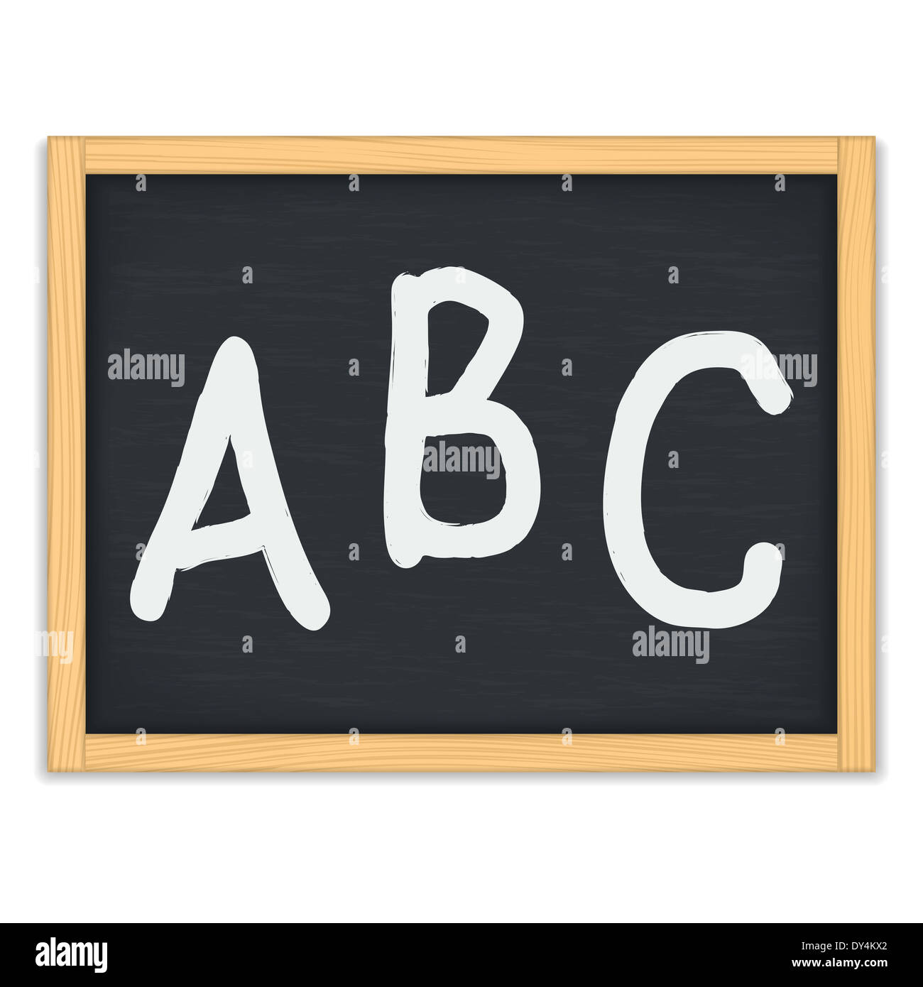 Abc chalkboard chalk education Cut Out Stock Images & Pictures - Alamy