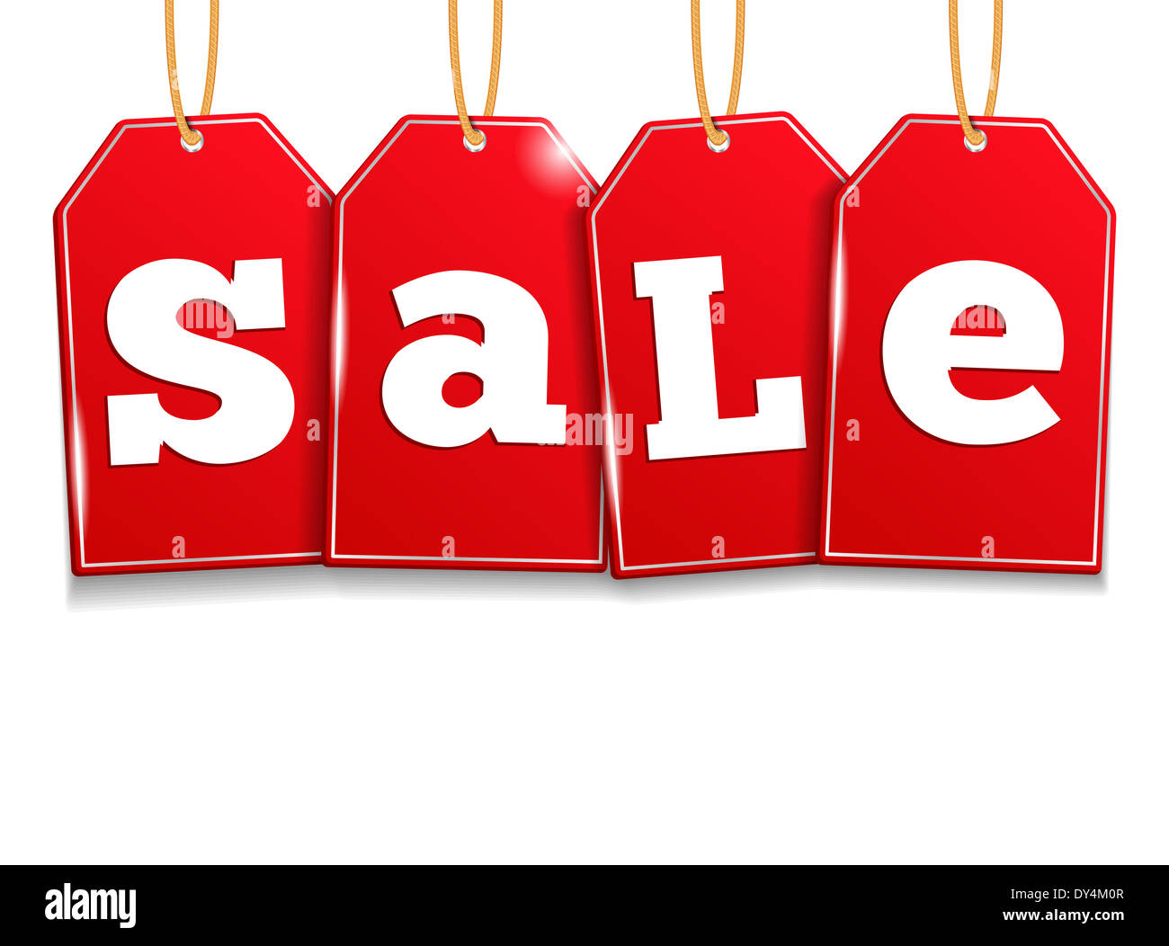 Red hanging label hi-res stock photography and images - Alamy