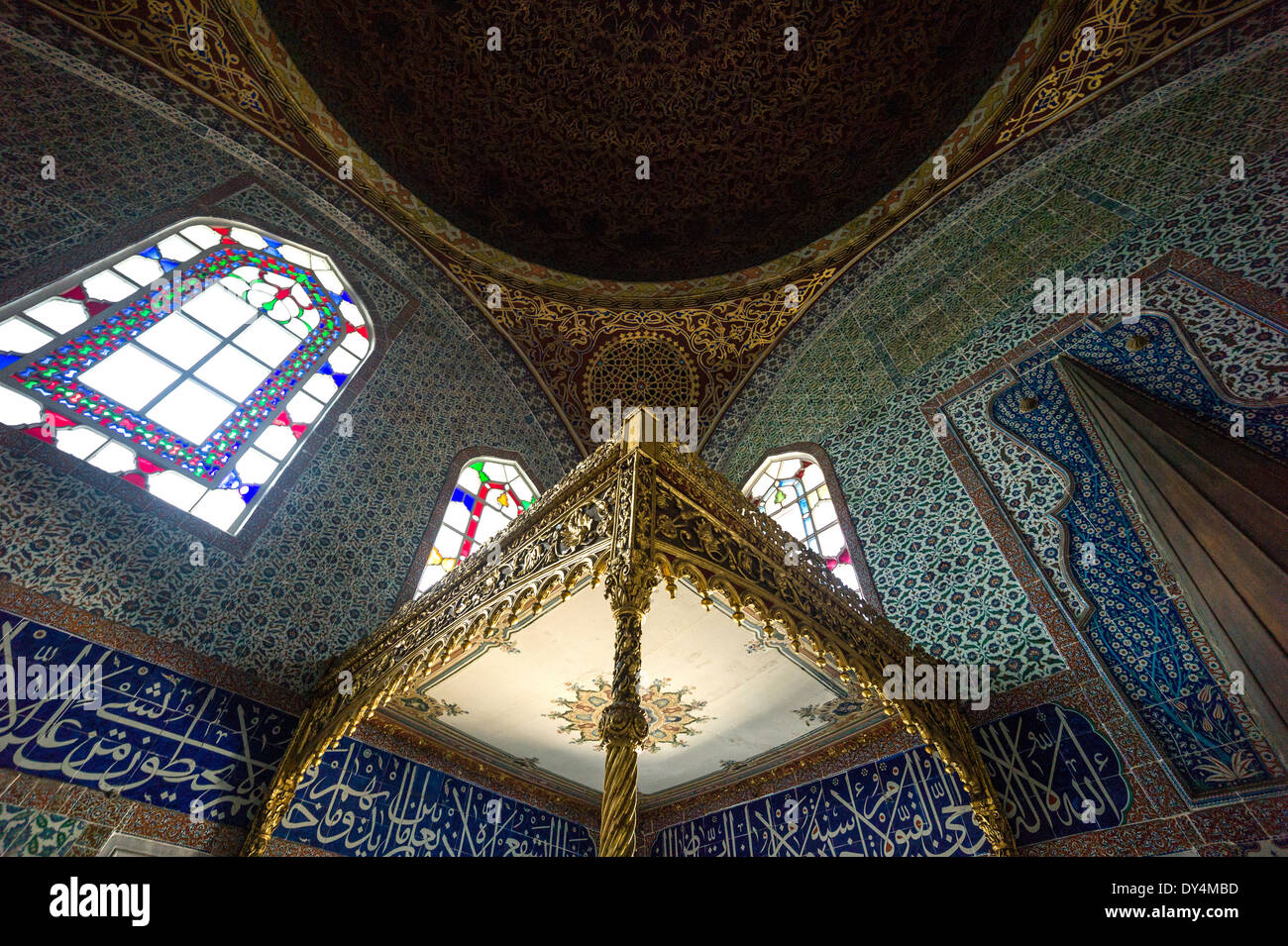 Istanbul, Topkapi Palace, the Harem, the Chamber of Murat III Stock ...