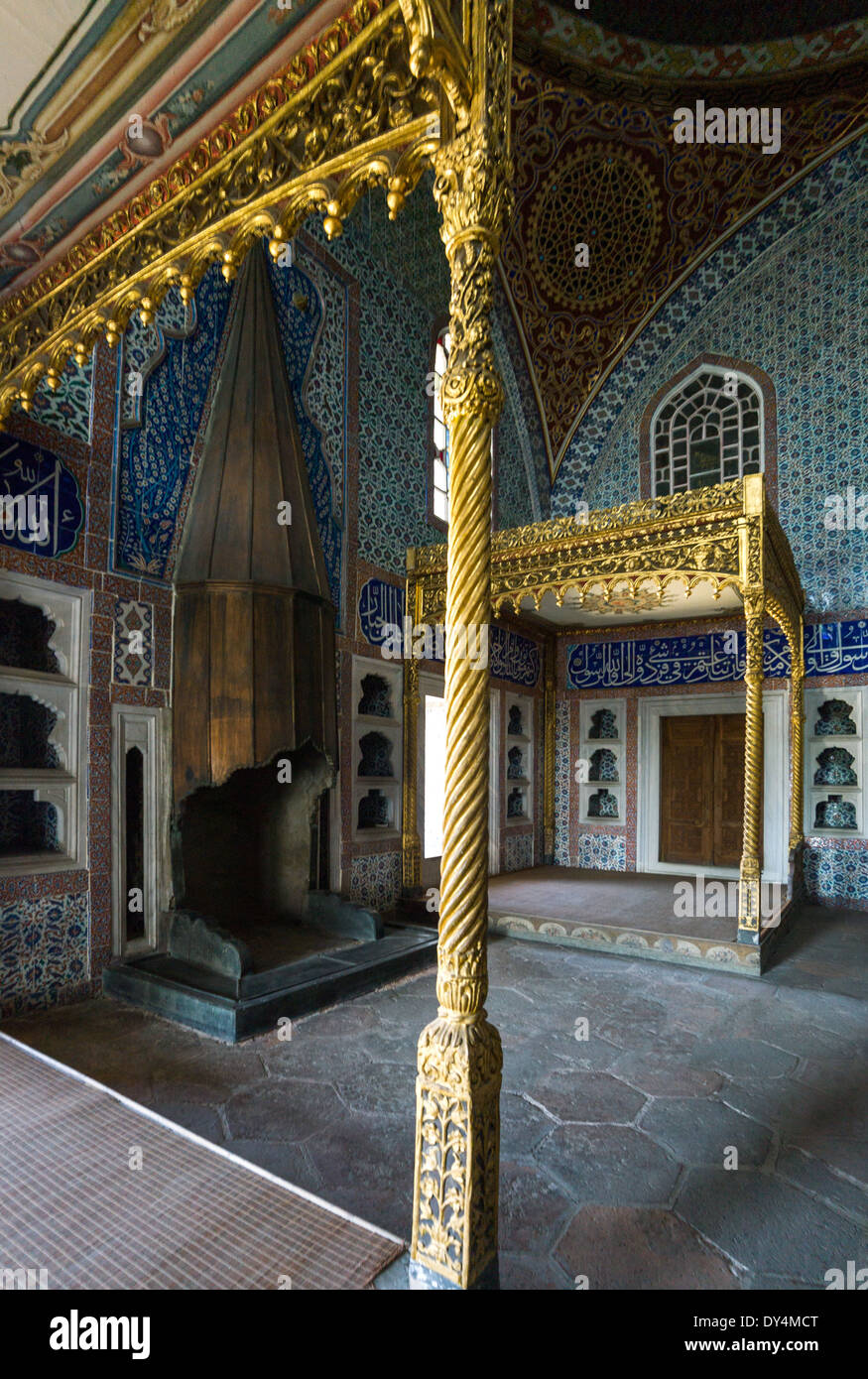 Istanbul, Topkapi Palace, the Harem, the Chamber of Murat III Stock ...
