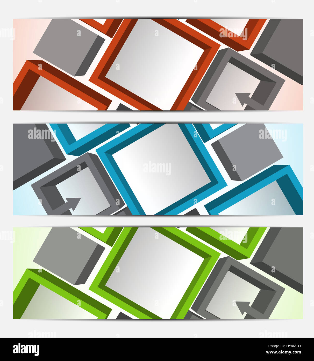 Set of abstract banners Stock Photo - Alamy