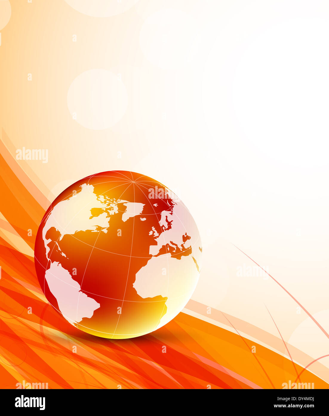Background with orange globes Stock Photo - Alamy