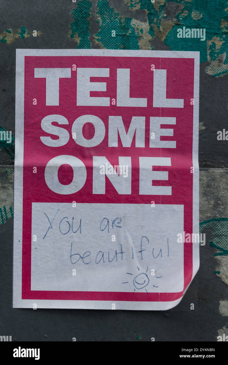 Tell someone you are beautiful Stock Photo - Alamy