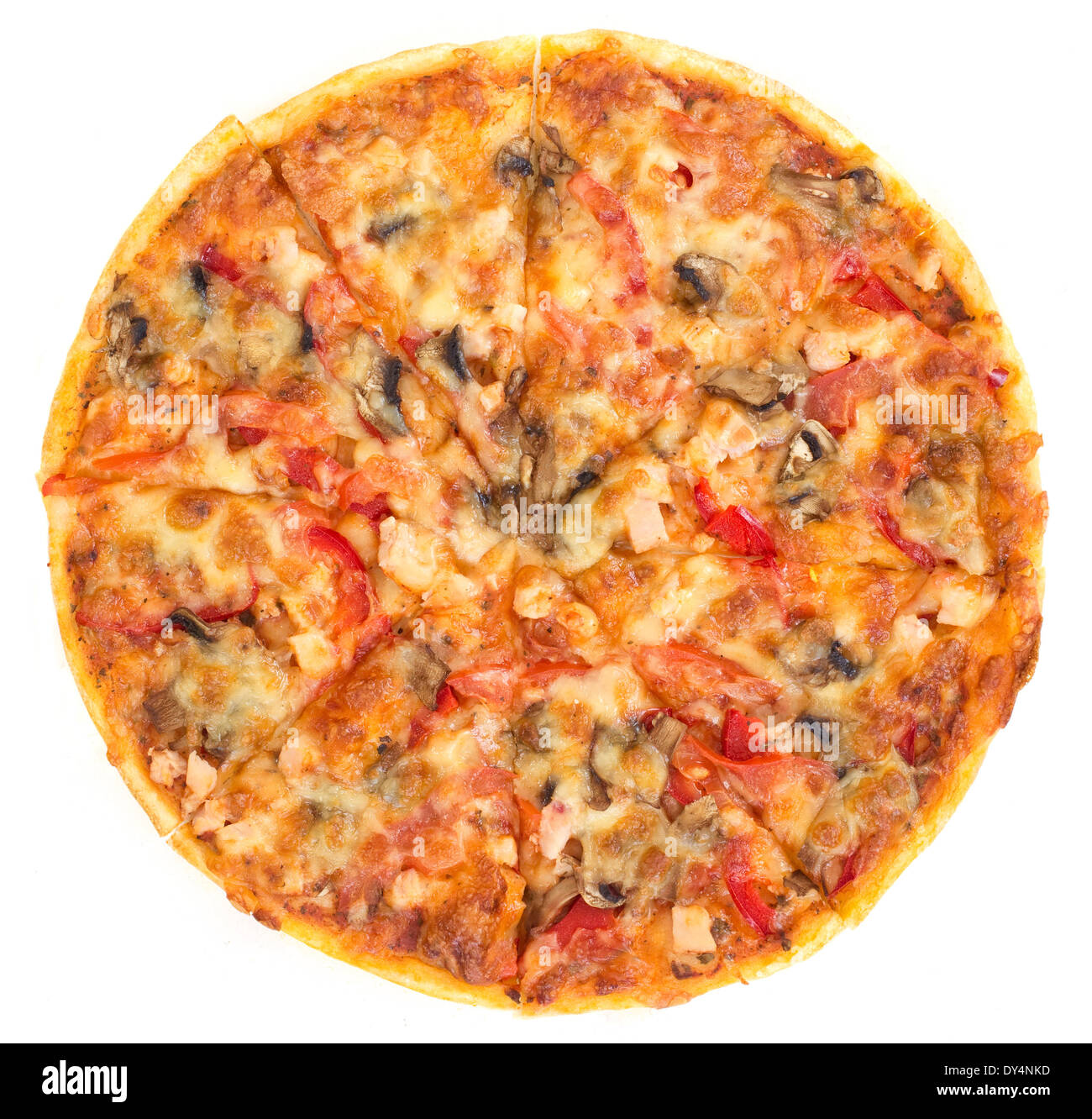 Pizza italiano (top view Stock Photo - Alamy