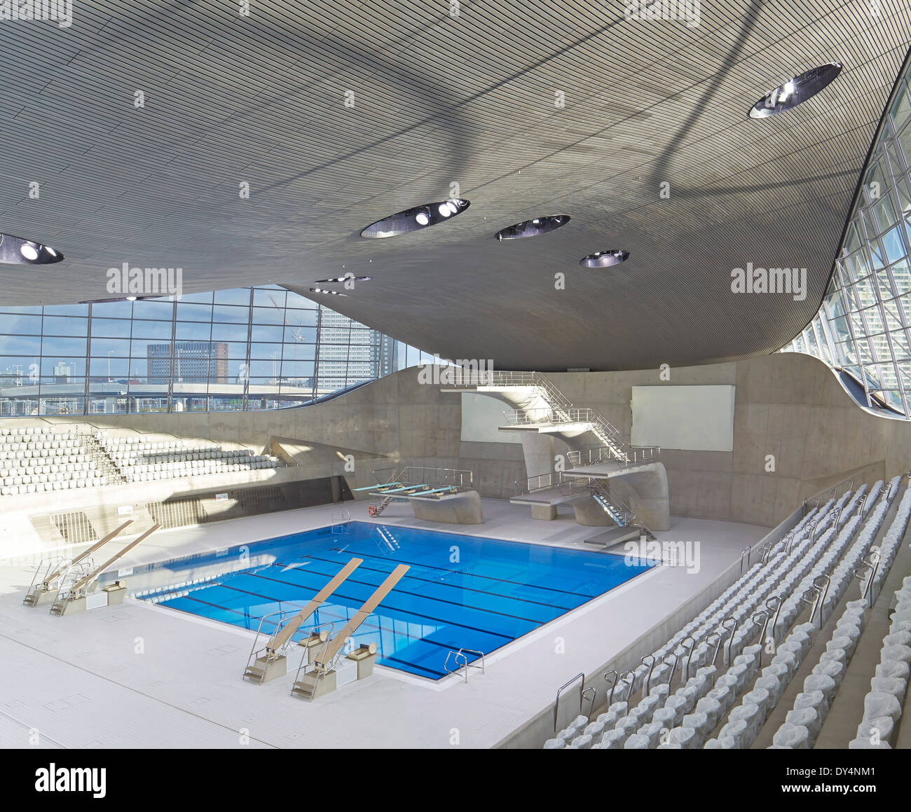 London aquatics centre interior hi-res stock photography and images - Alamy