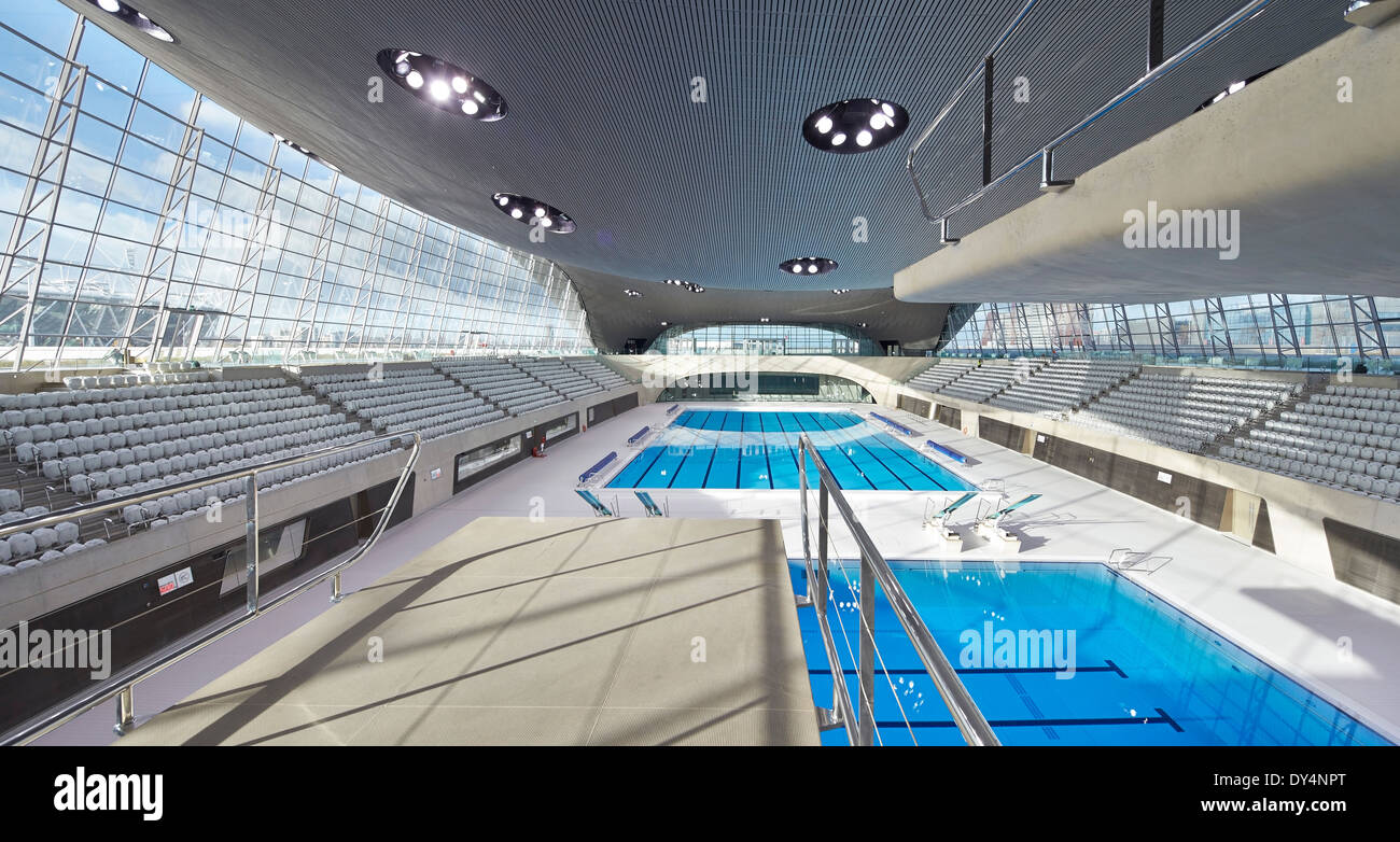 London aquatics centre interior hi-res stock photography and images - Alamy