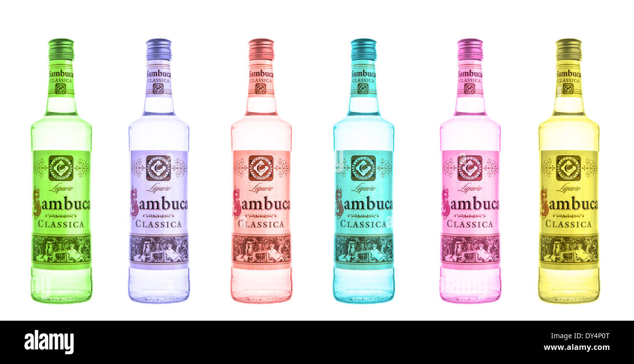 Bottles of sambuca hi-res stock photography and images - Alamy