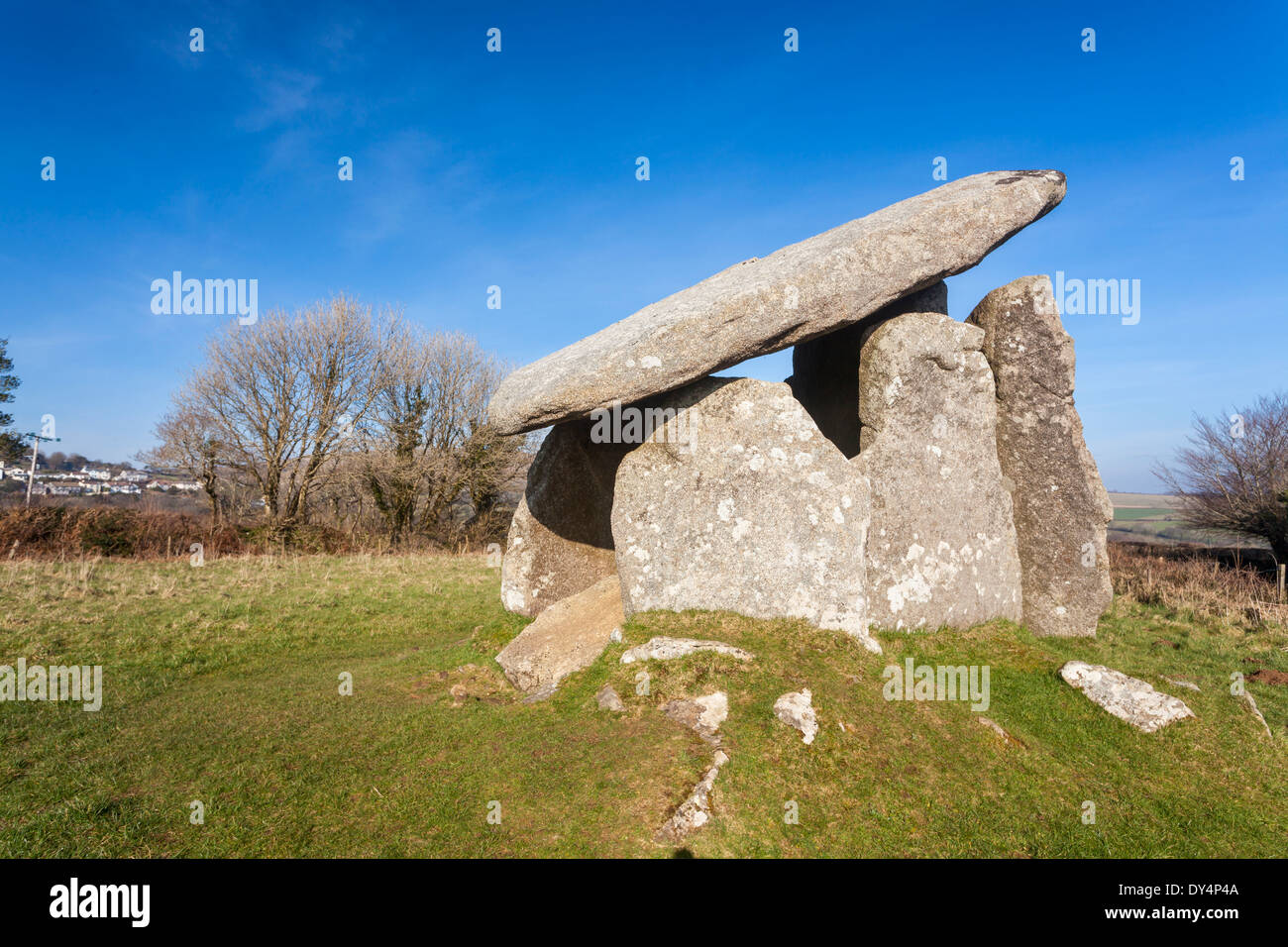 Trethevy Quoit a well preserved Neolithic dolmen burial chamber located ...
