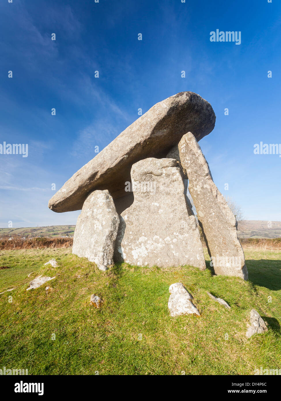Trethevy Quoit a well preserved Neolithic dolmen burial chamber located ...