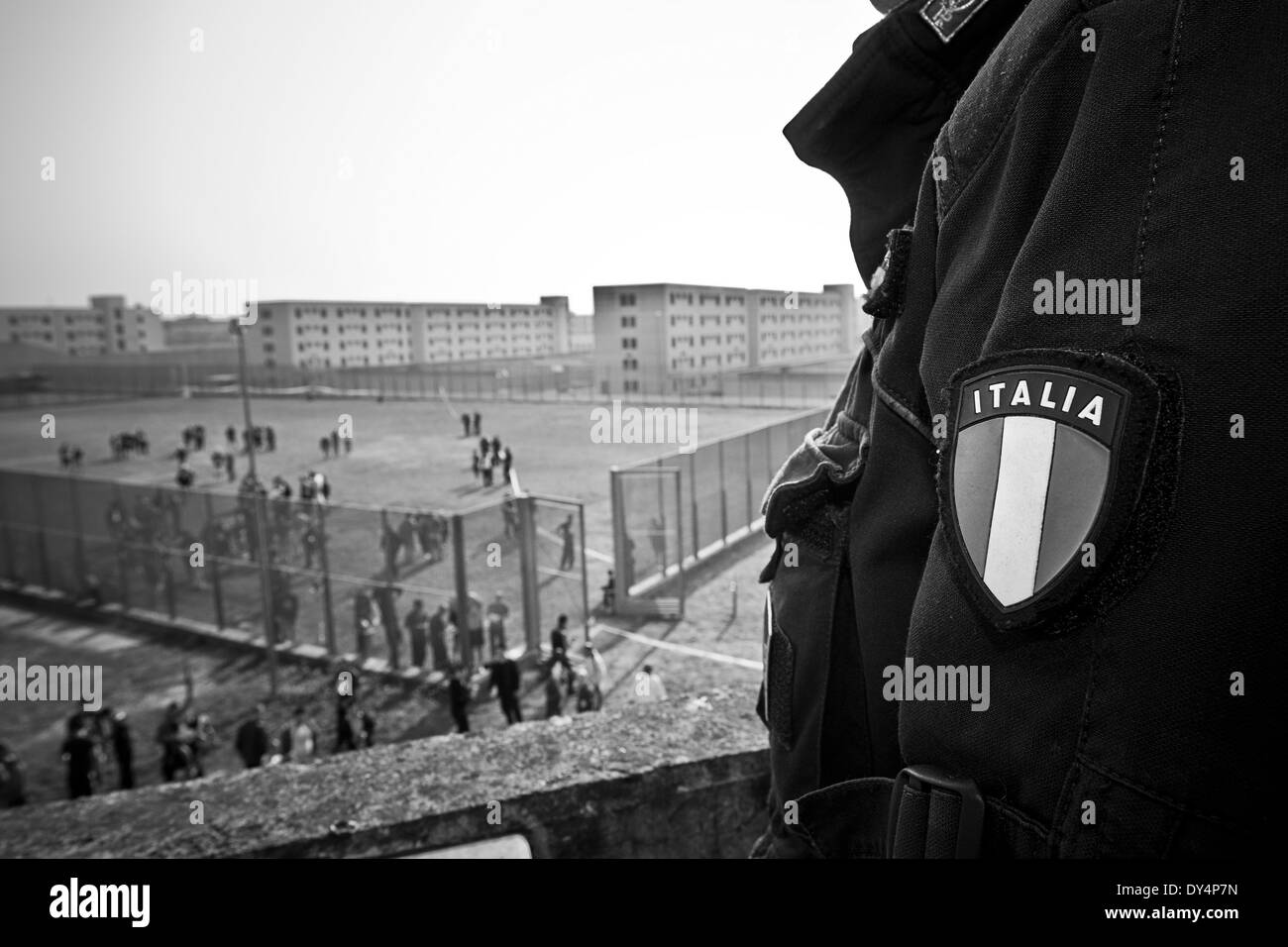 Jail prisoner guard Black and White Stock Photos & Images - Alamy
