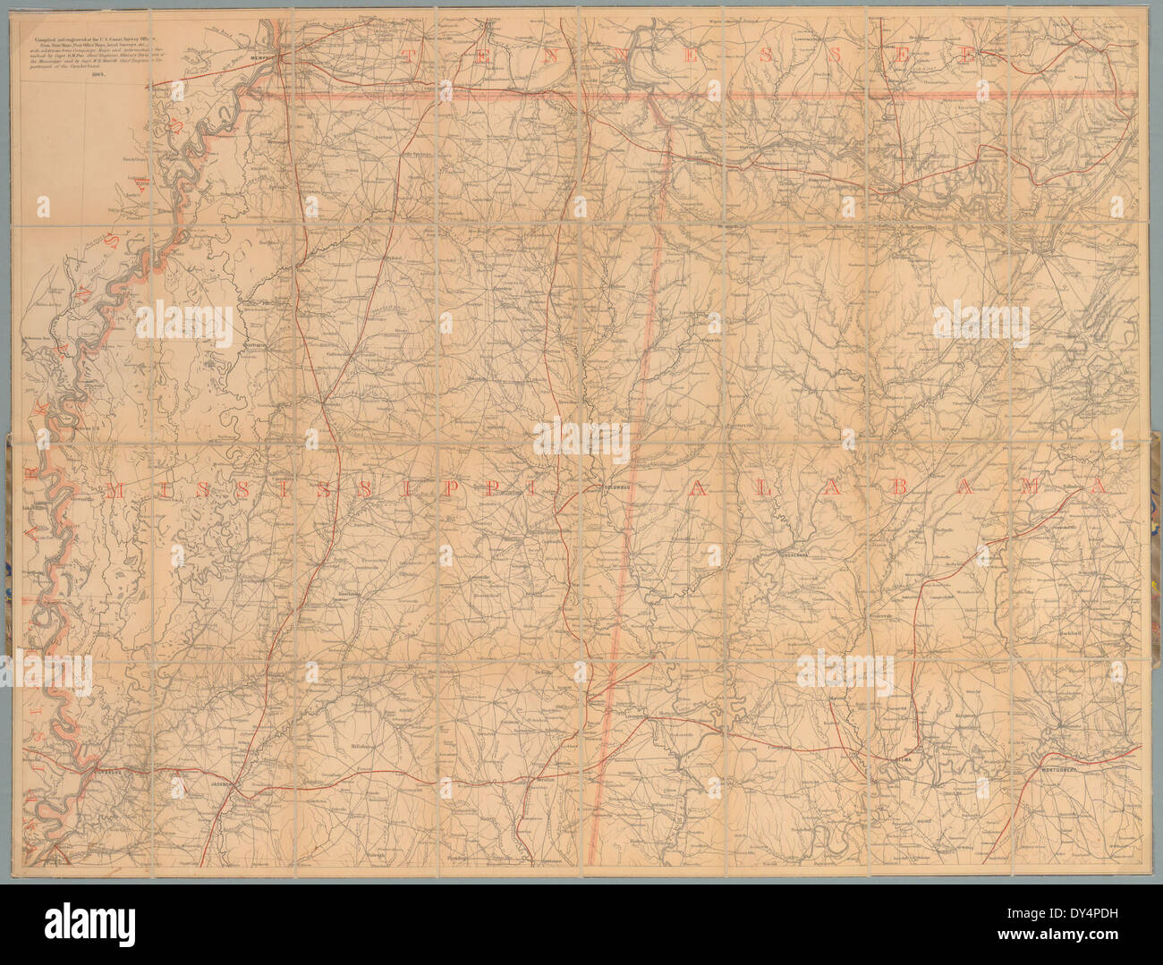 Map of vicksburg hi-res stock photography and images - Alamy