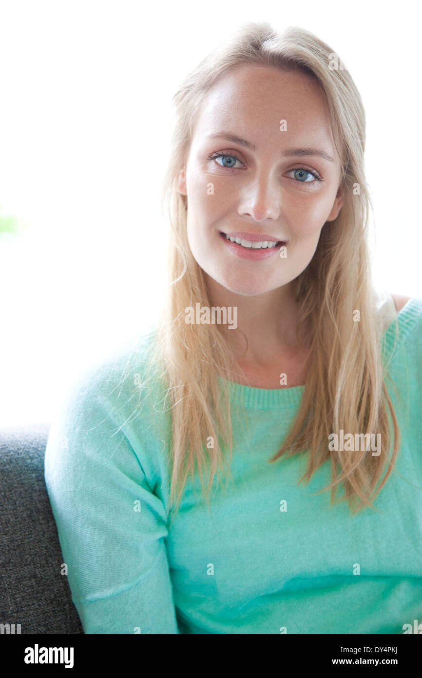 Young Woman Smiling High Resolution Stock Photography and Images - Alamy