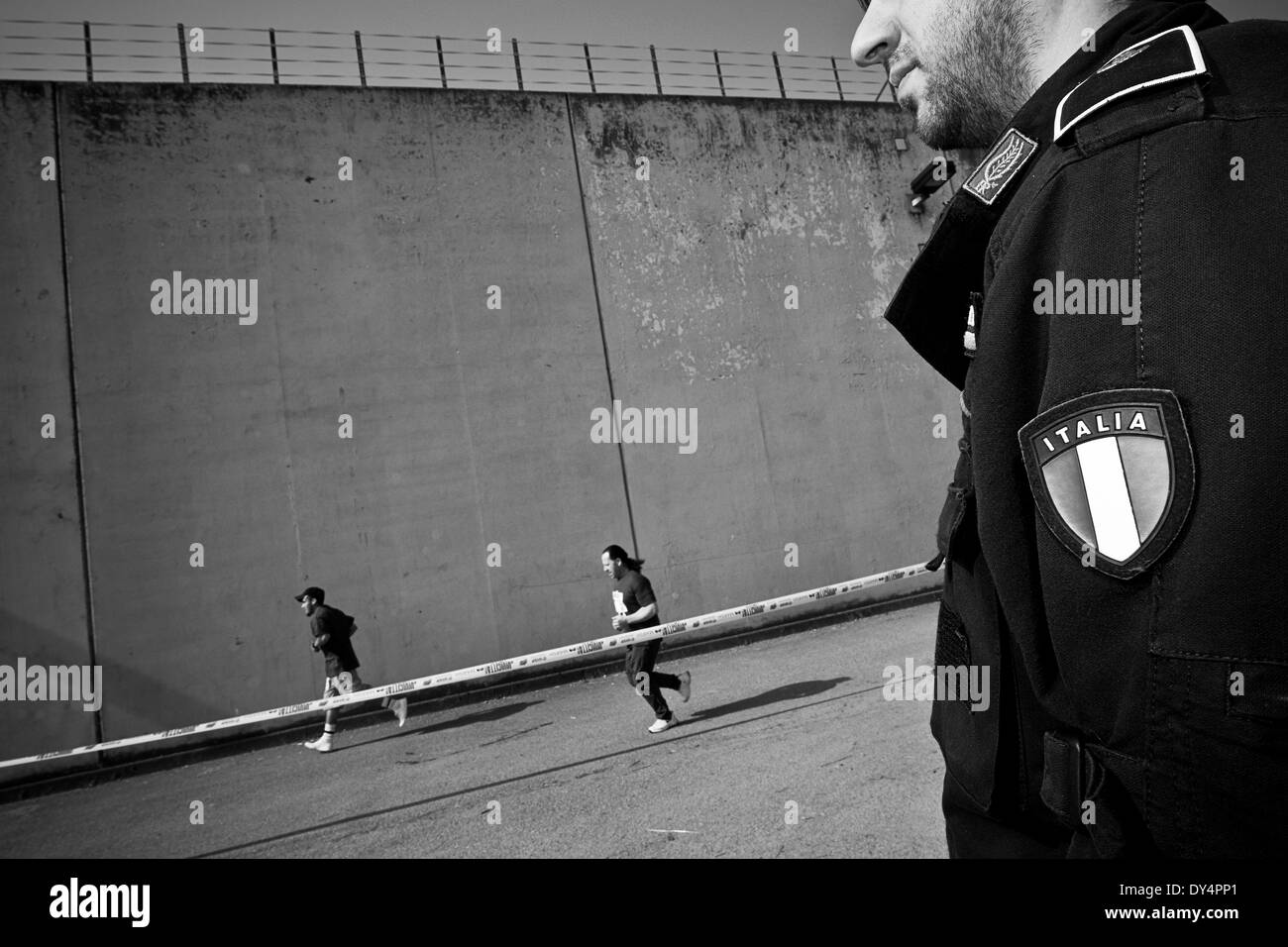 Jail prisoner guard Black and White Stock Photos & Images - Alamy