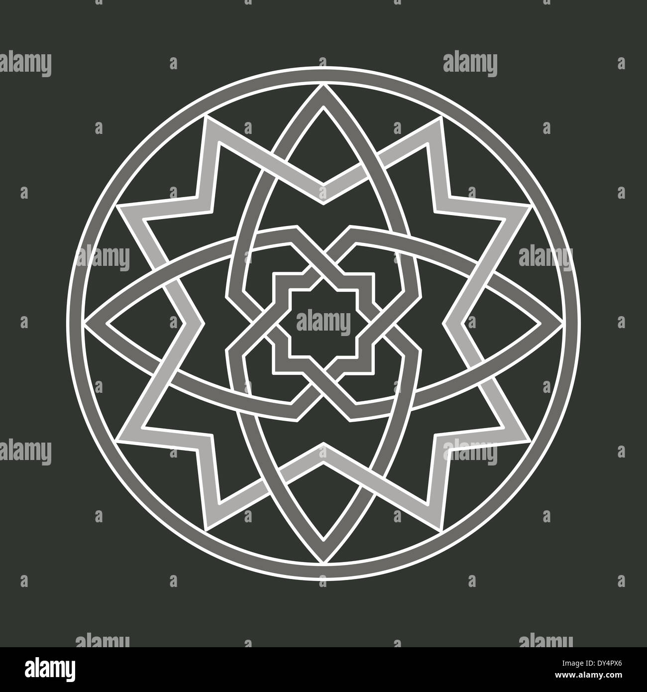 gothic ornament interlaced motif Stock Photo - Alamy