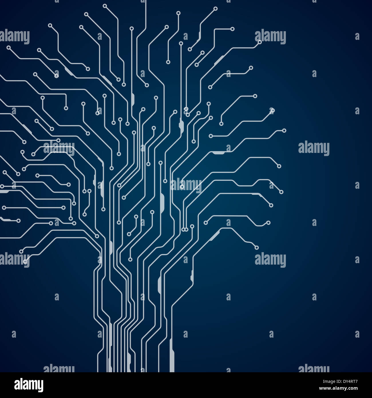 Dark blue circuit hi-res stock photography and images - Alamy