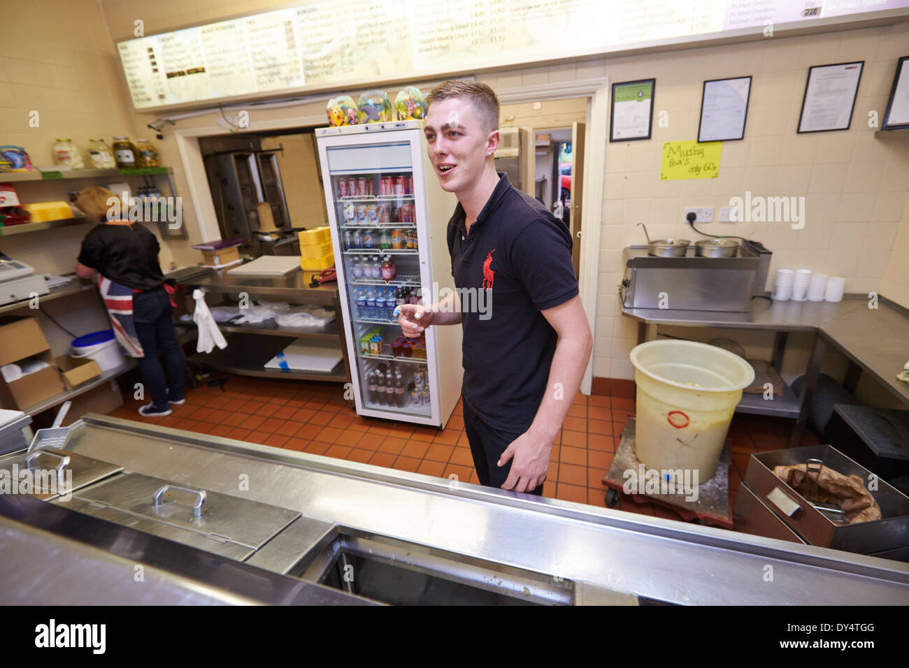 Fish and chip shop counter hi-res stock photography and images - Alamy