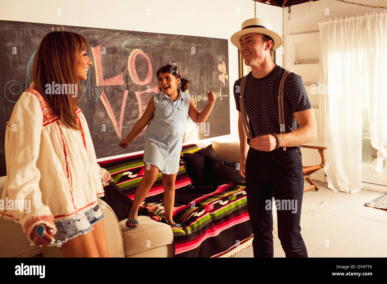 Dancing laughing fun hi-res stock photography and images - Alamy