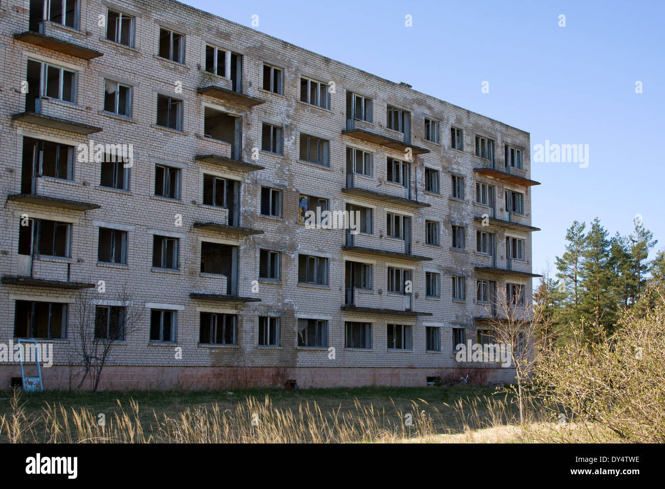 Old Soviet Union military base Stock Photo - Alamy