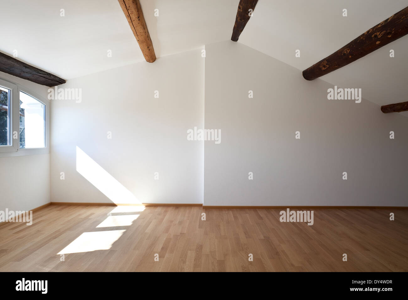 rustic house interior, empty space is not furnished Stock Photo - Alamy