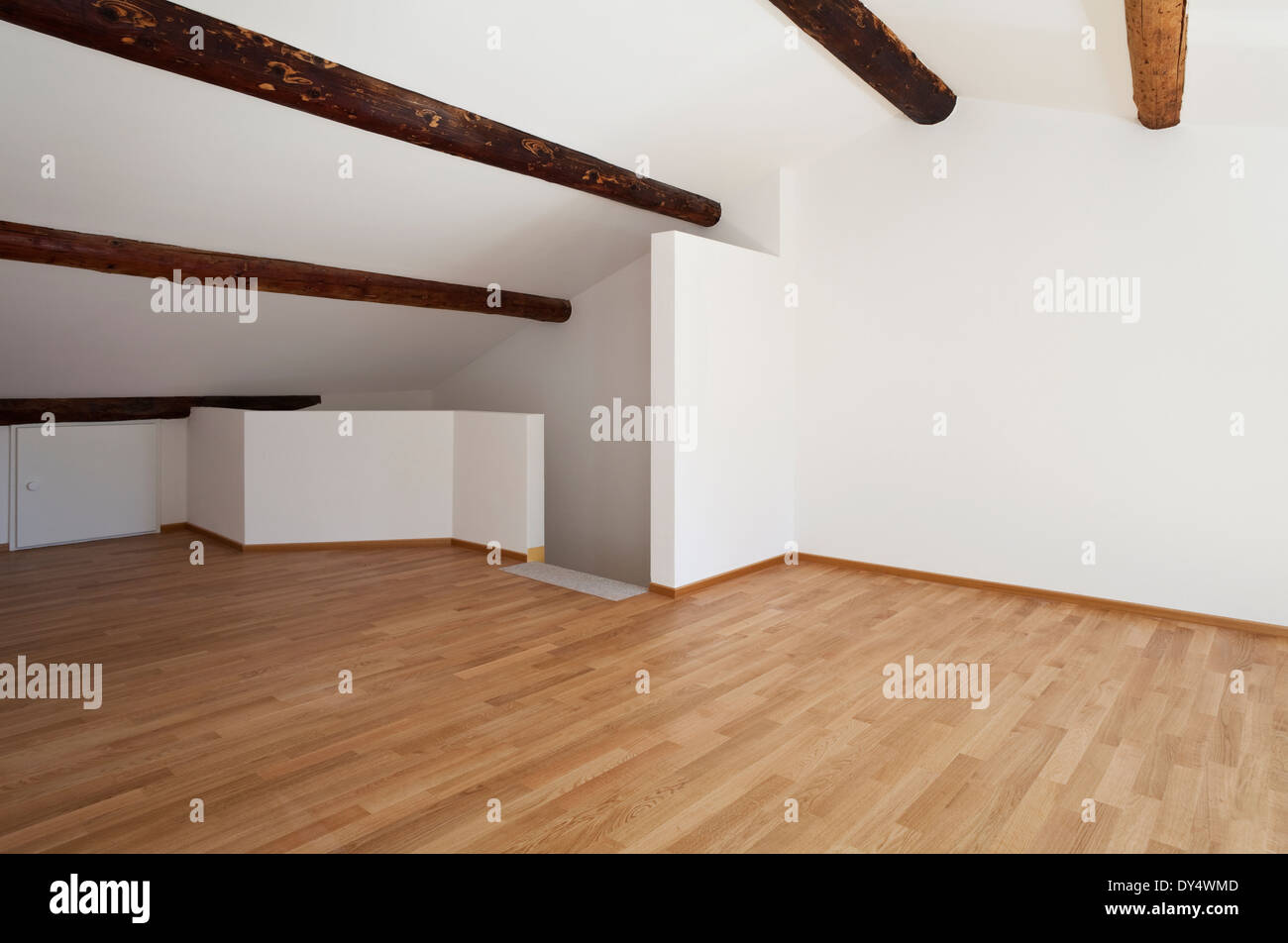 rustic house interior, empty space is not furnished Stock Photo - Alamy