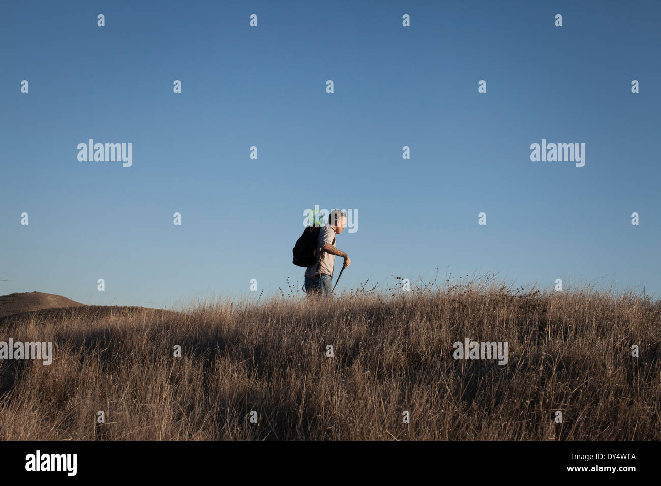 Low mountain range and mountain range with distant view hi-res stock ...