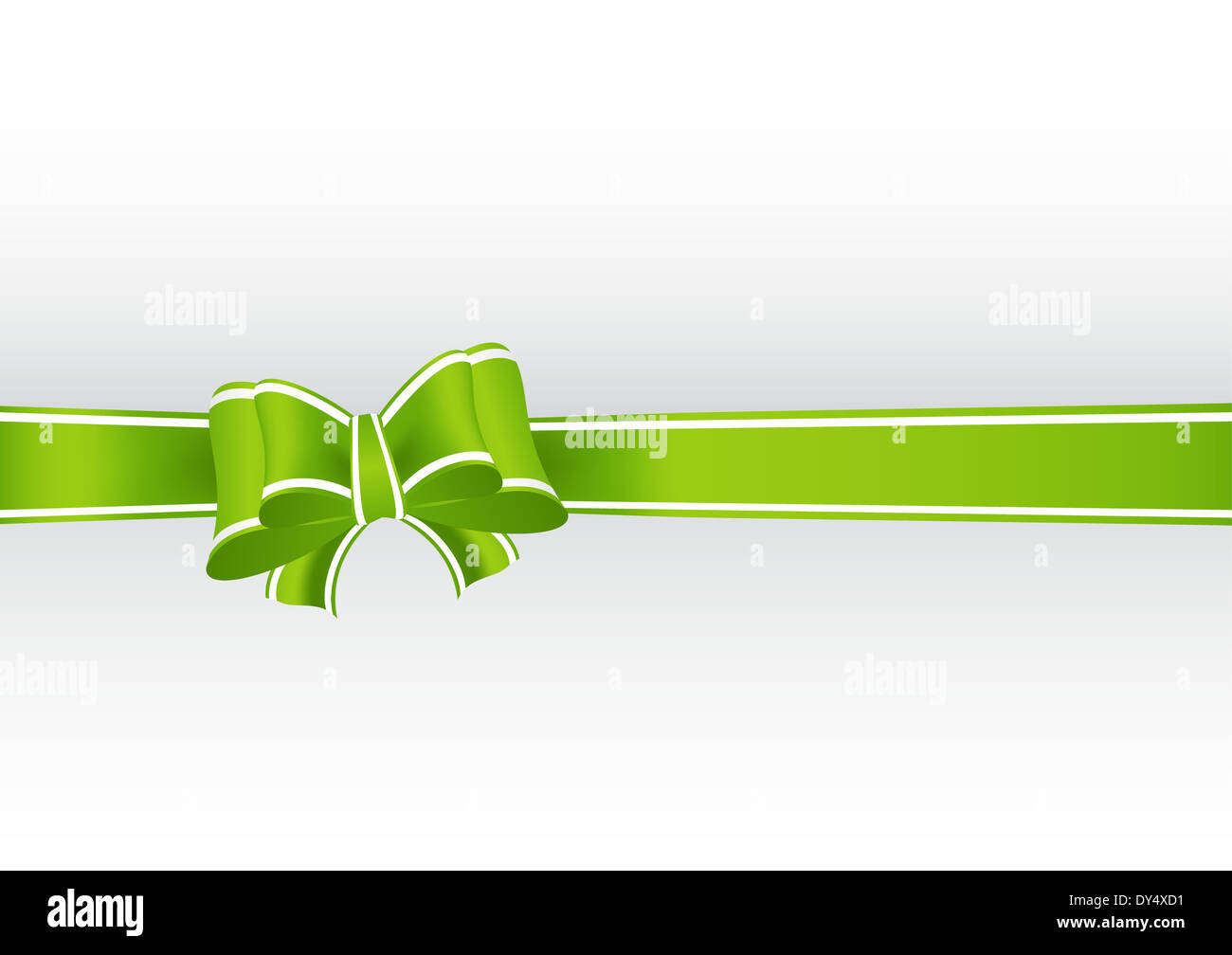 green gift ribbon tied in a bow Stock Photo - Alamy