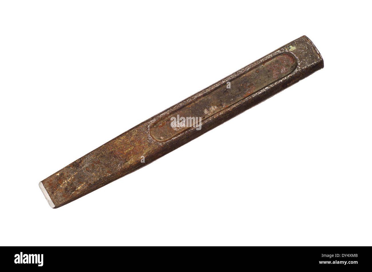 Old chisel isolated on white background Stock Photo - Alamy