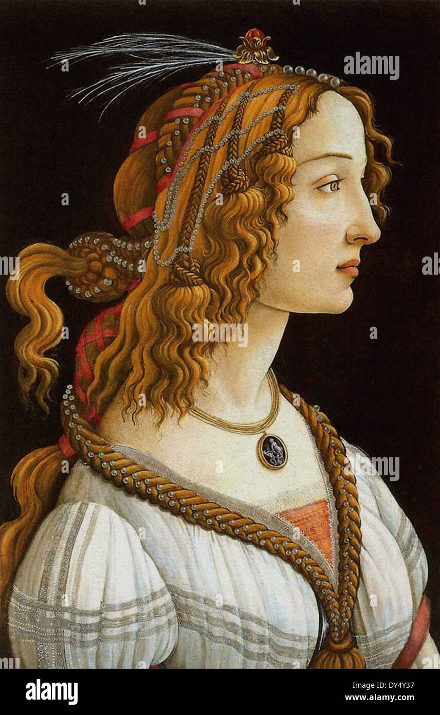 Sandro Botticelli Ideal Portrait of a Woman Stock Photo - Alamy