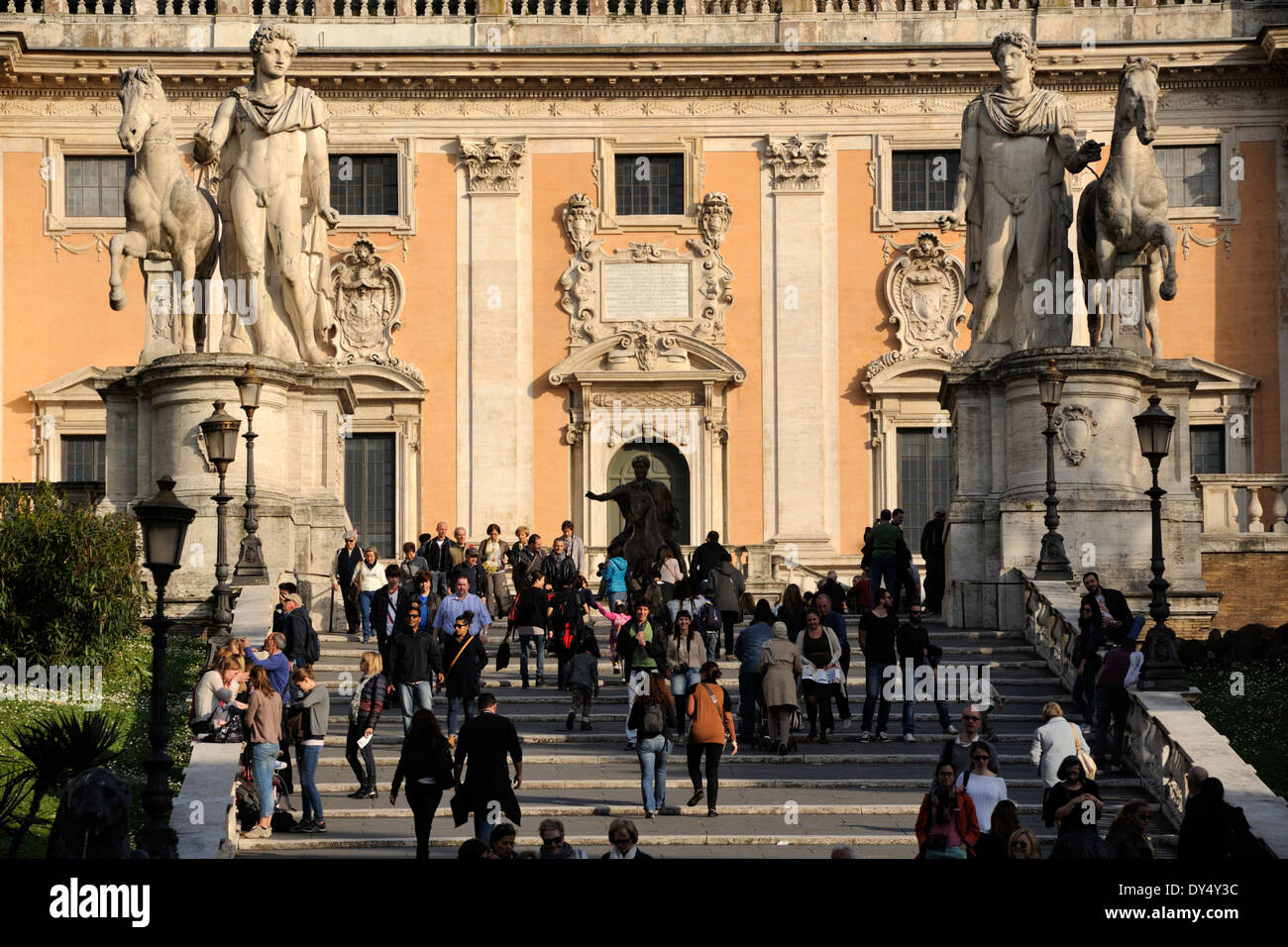 Italy, Rome, Campidoglio, Cordonata stairway Stock Photo - Alamy