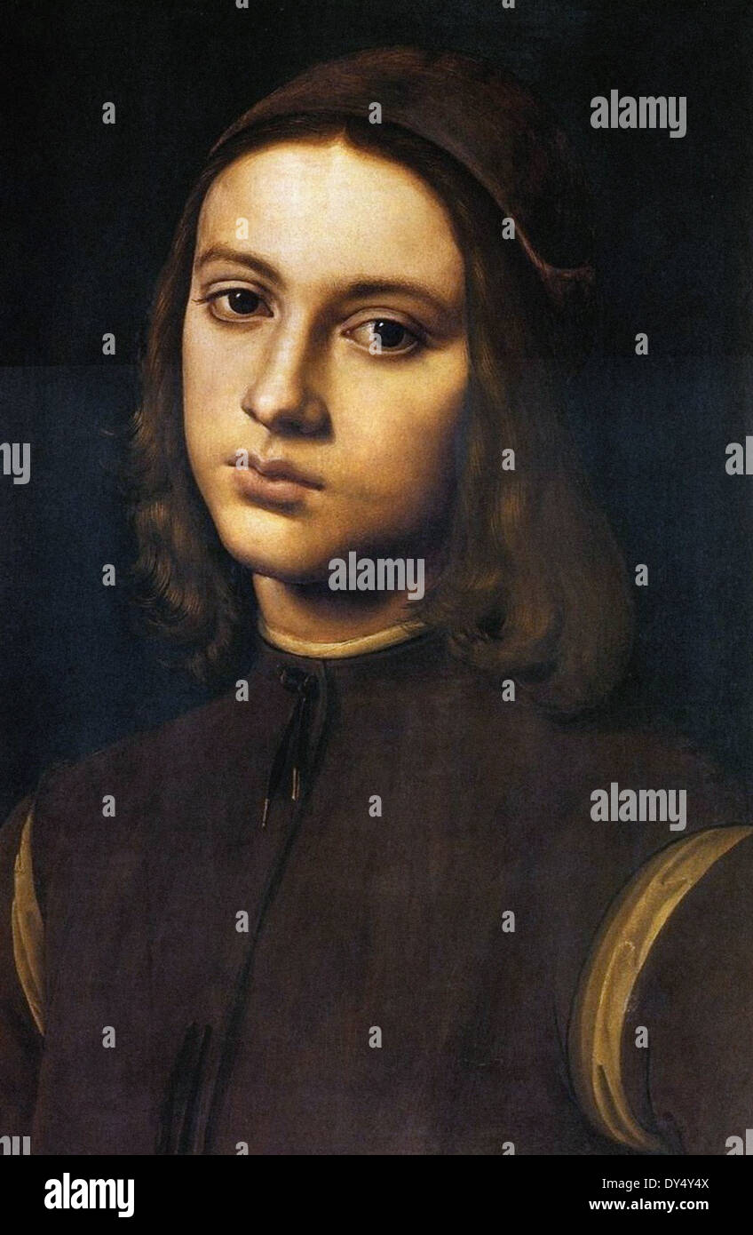 Pietro Perugino Portrait of a Young Man Stock Photo - Alamy