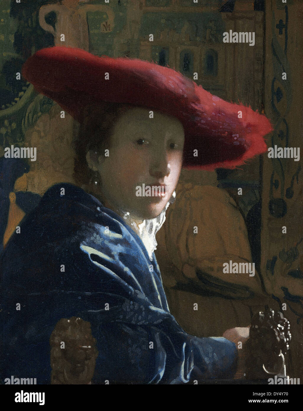 The girl with the red hat vermeer hi-res stock photography and images ...