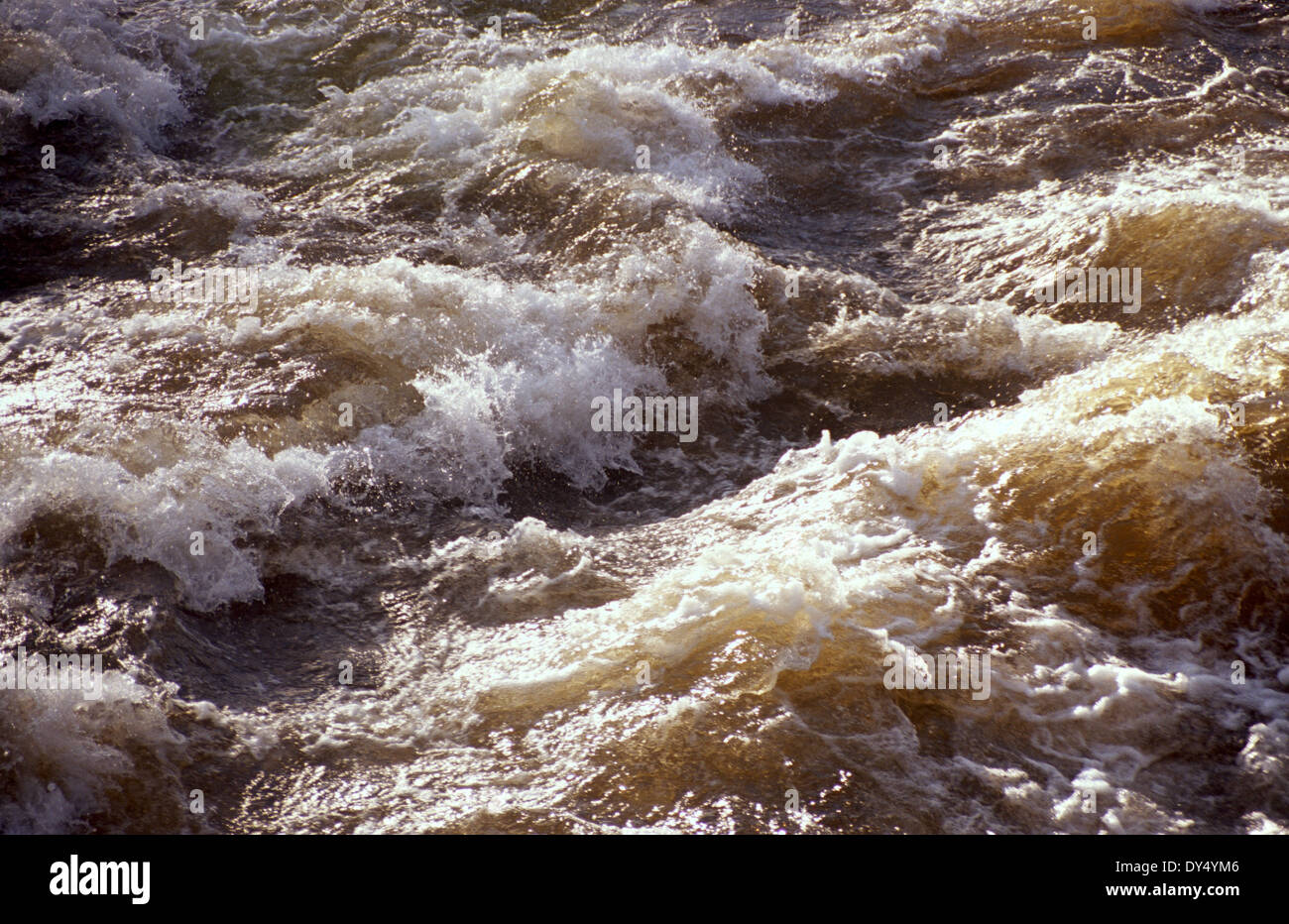 Rough Water, River in Flood Stock Photo - Alamy