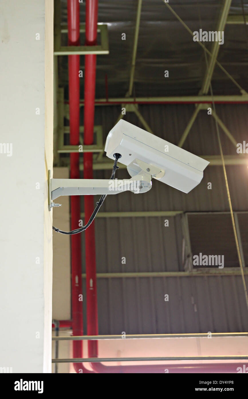 CCTV camera in the factory Stock Photo - Alamy