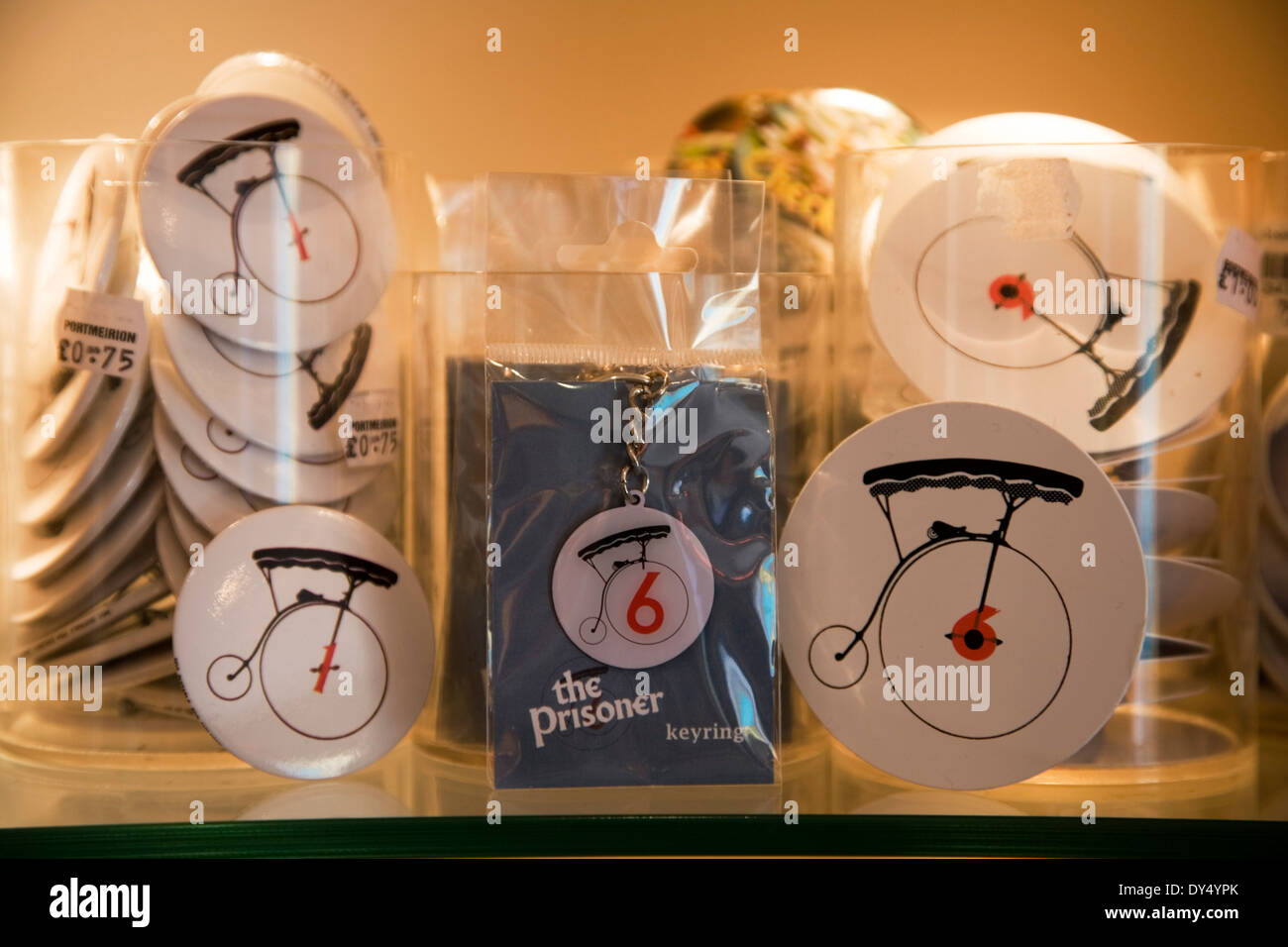 The Prisoner memorabilia badge penny farthing bicycle. Portmeirion ...